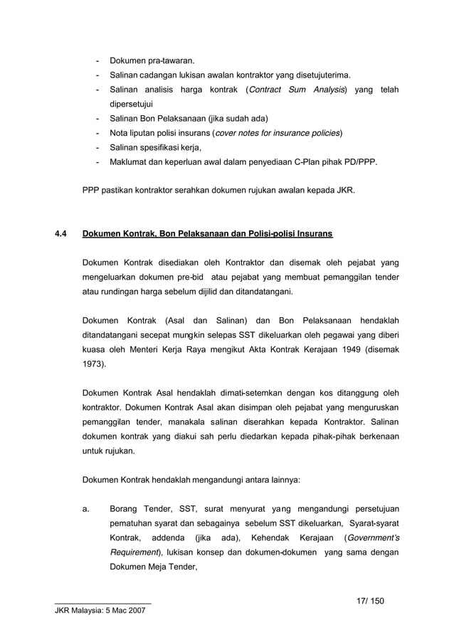 Prosedur jkr-reka-dan-bina | PDF