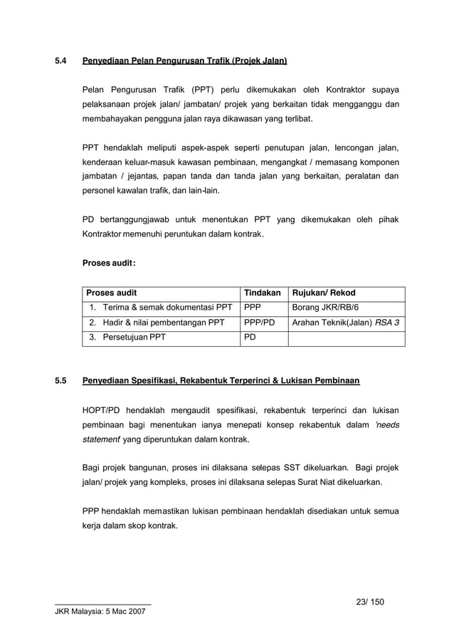 Prosedur jkr-reka-dan-bina | PDF
