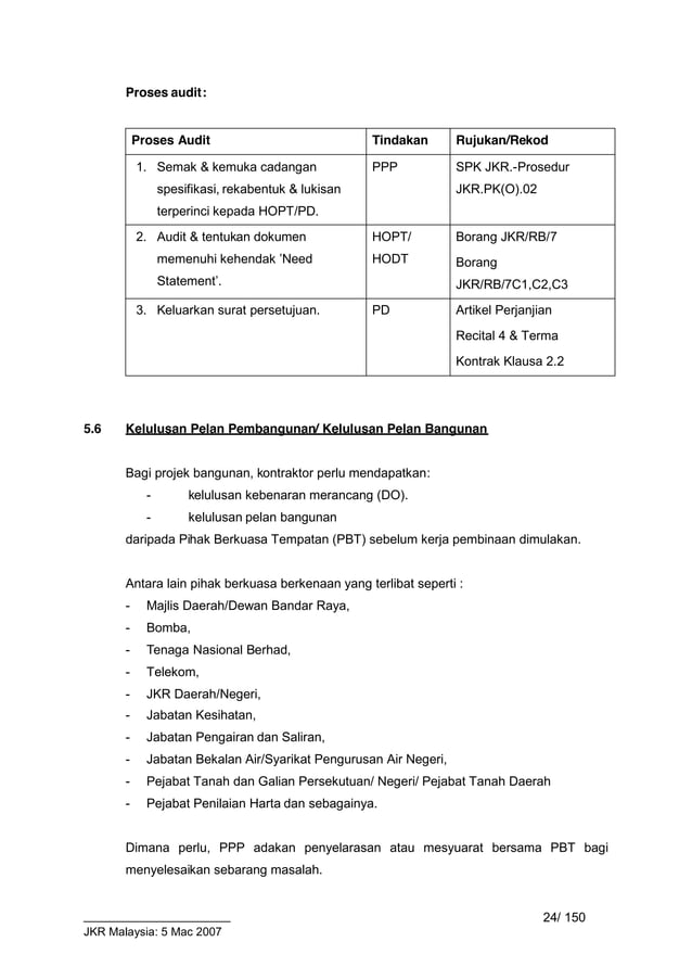 Prosedur jkr-reka-dan-bina | PDF