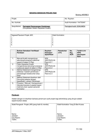 Prosedur jkr-reka-dan-bina | PDF