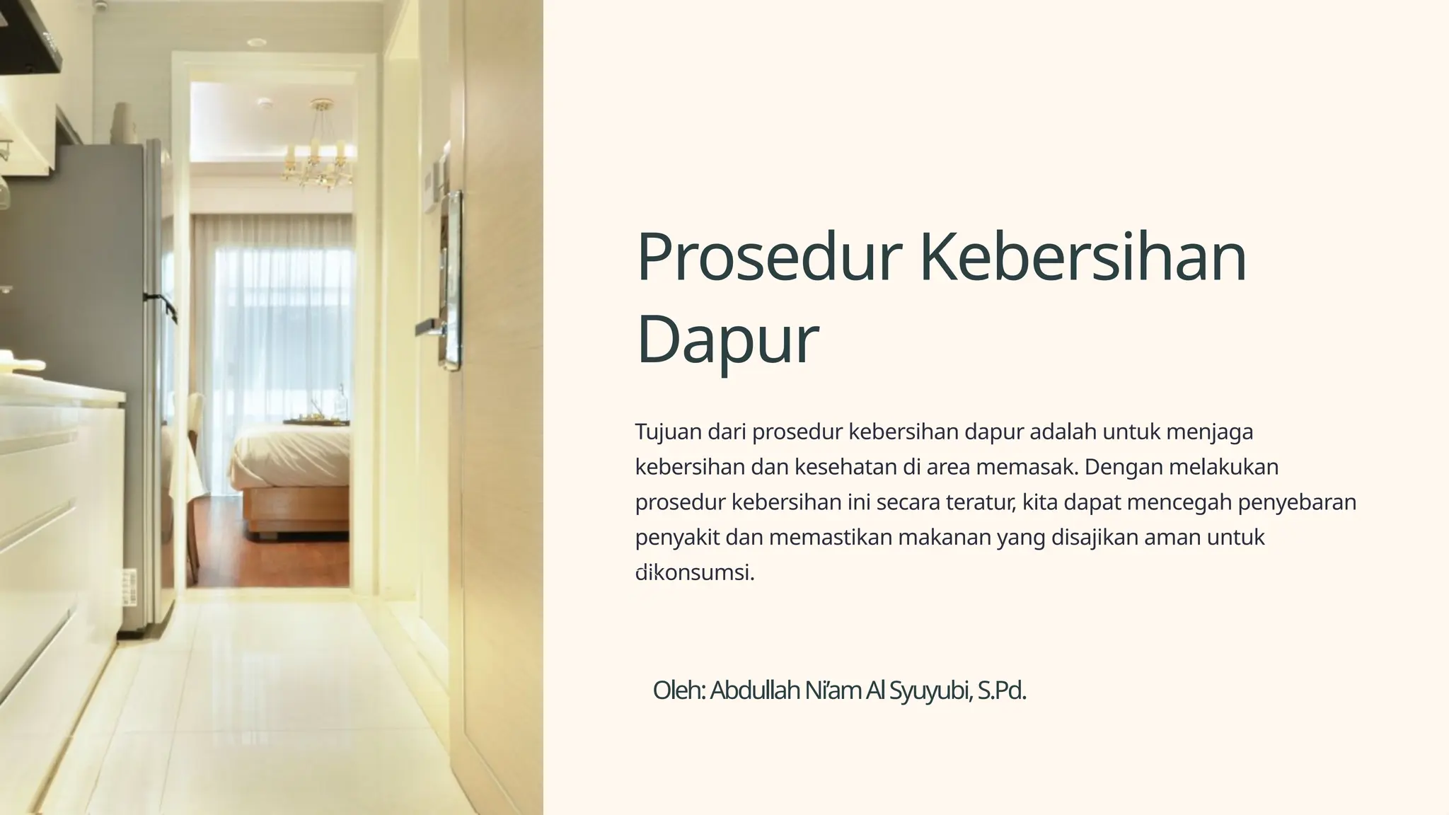 Prosedur dalam menjaga kebersihan dapurr | PPTX