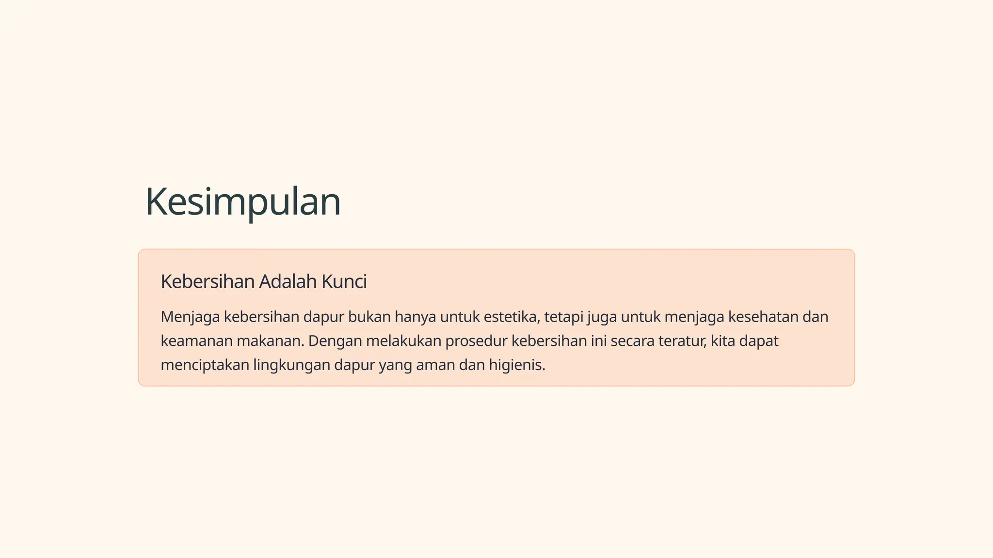 Prosedur dalam menjaga kebersihan dapurr | PPTX