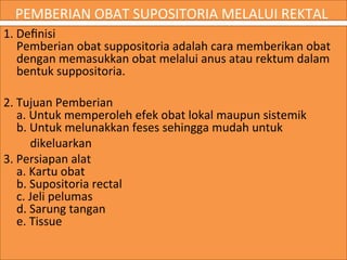 prosedur-pemberian-obat pada pasien dengan kondisi ttt | PPT