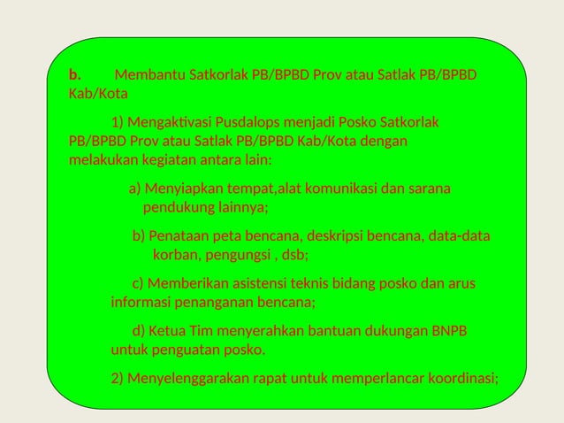 prosedur-tetap-trc penanggulangan bencana.ppt