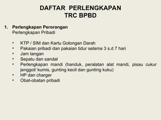 prosedur-tetap-trc penanggulangan bencana.ppt