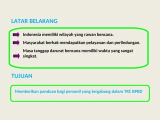 prosedur-tetap-trc penanggulangan bencana.ppt