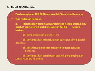 prosedur-tetap-trc penanggulangan bencana.ppt