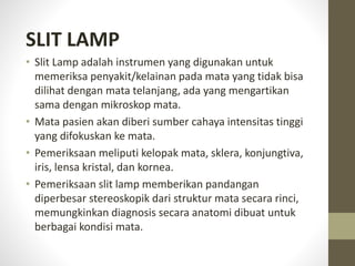 Prosedur diagnostik mata | PPTX