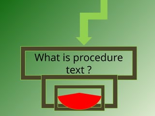 PROCEDURES TEXT, CREATED BY : YUSTUS TEFI | PPT