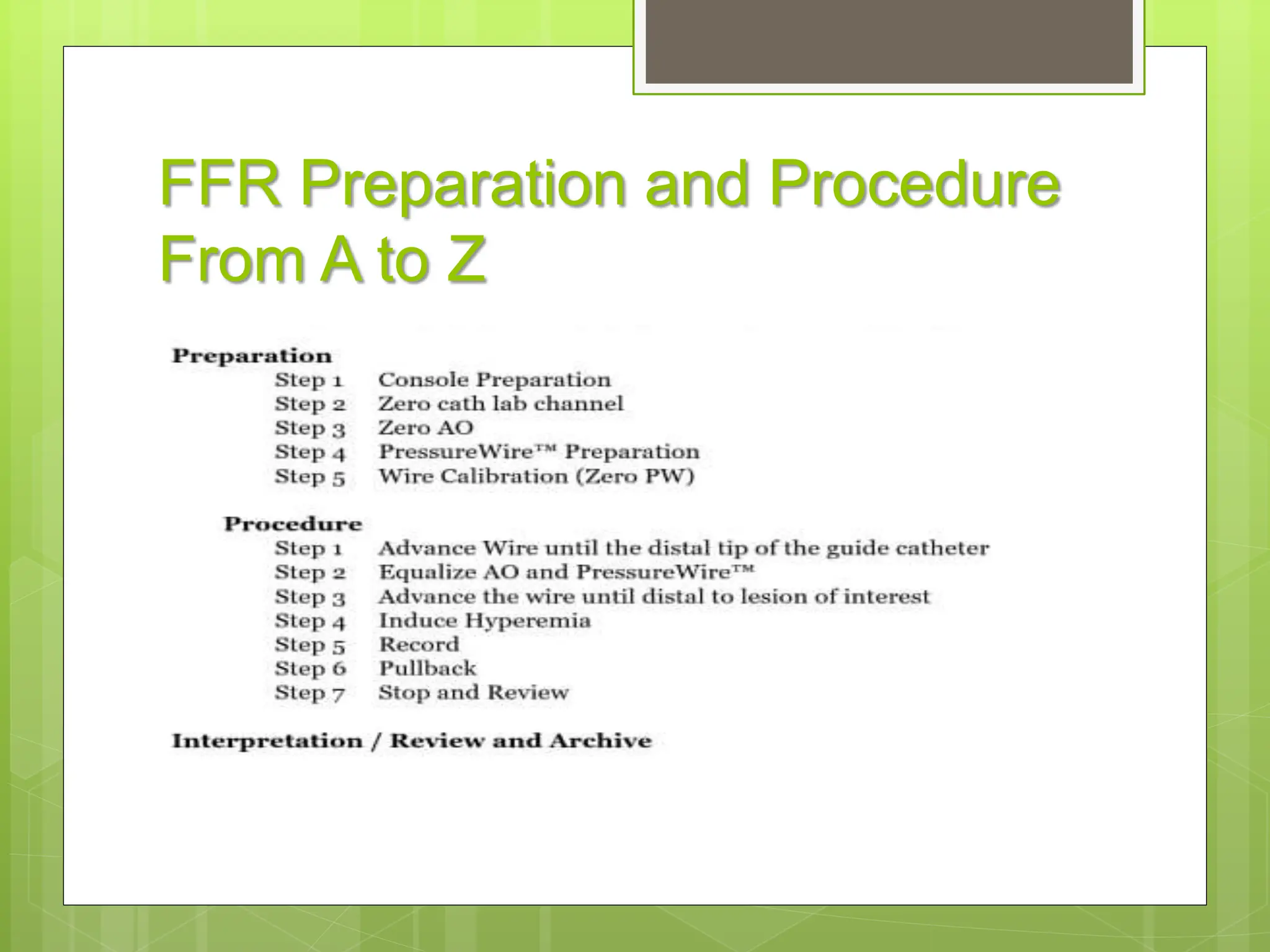 Prosedur FFR & Instalasi FFR di Ruang Cathlab.pptx
