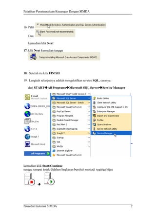!Prosedur install simda | PDF