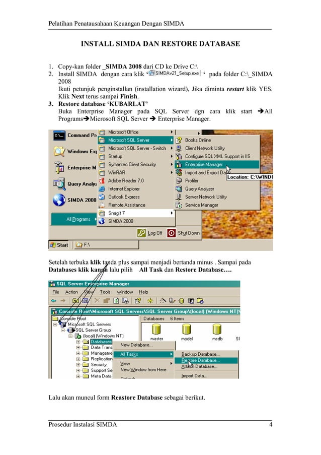 !Prosedur install simda | PDF