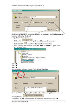 !Prosedur install simda | PDF