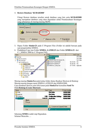 !Prosedur install simda | PDF