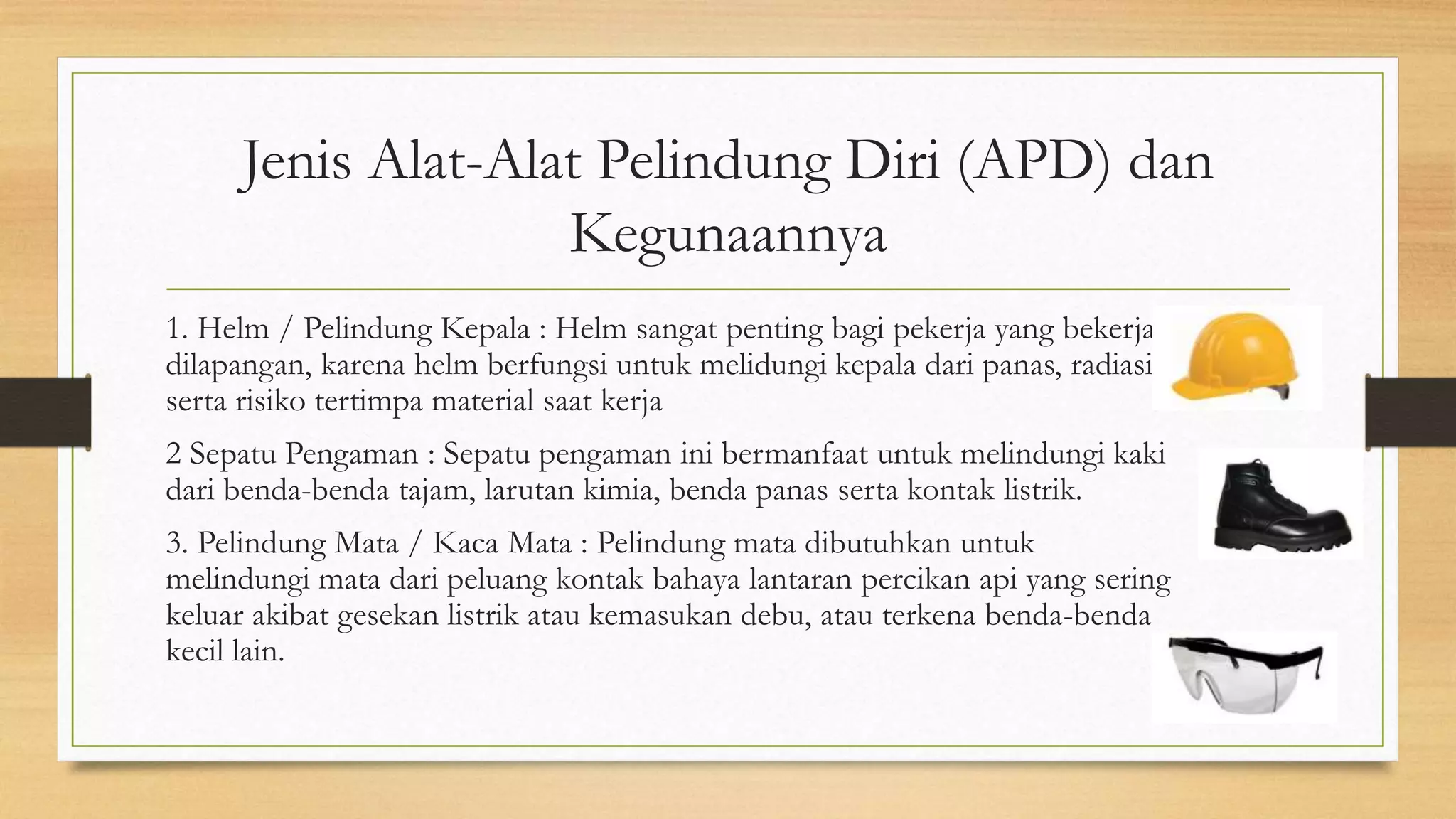 Prosedur keselamatan dan kesehatan kerja | PPTX