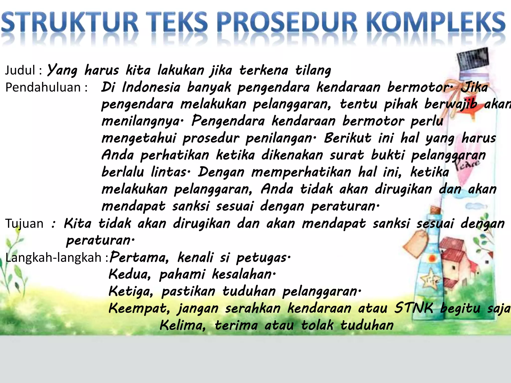 Teks Prosedur kompleks~ | PPTX