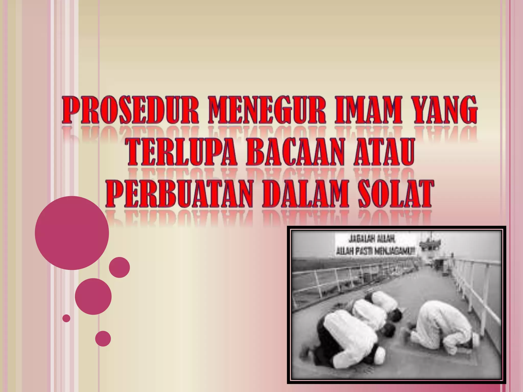 Prosedur menegur imam | PPTX