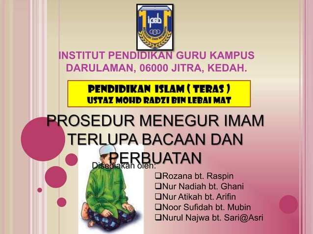 Prosedur menegur imam | PPT