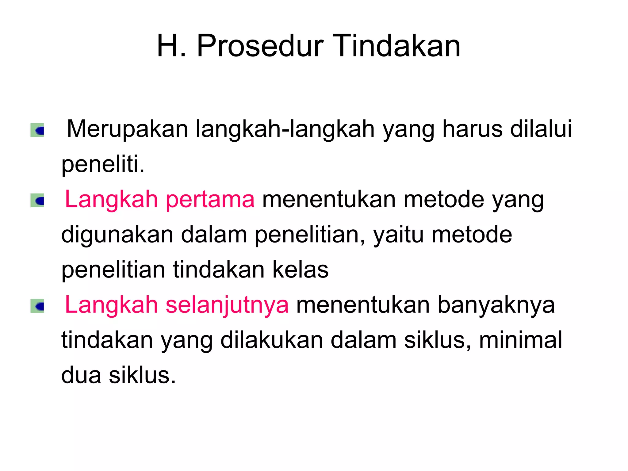 Prosedur metodologi penelitian dalam ptk bab 3 | PPTX