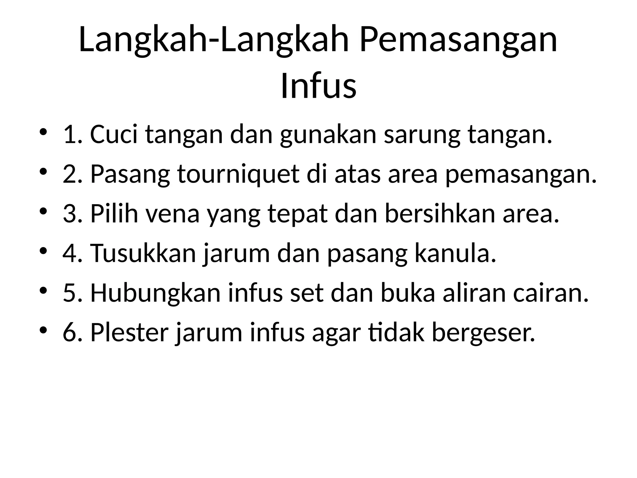 Prosedur_Pemasangan_Infus. Sop bagi orang kesehatan | PPTX