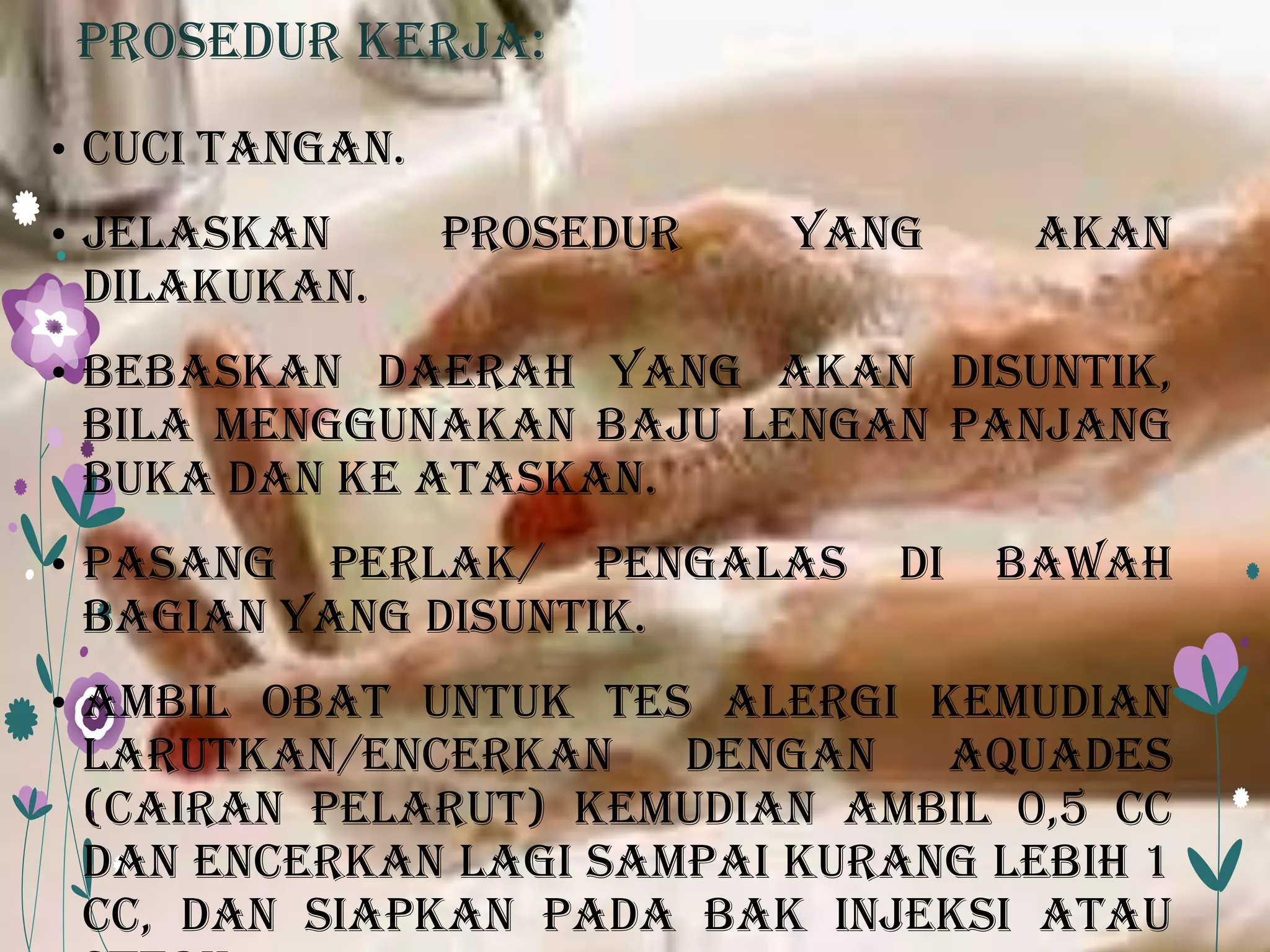 Prosedur pemberian obat | PPTX