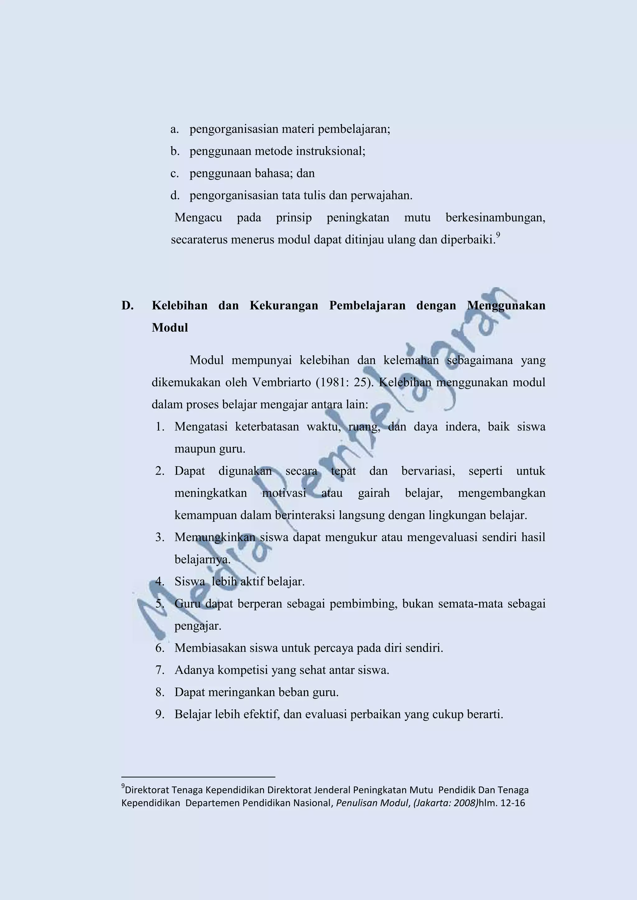 Prosedur pengembangan modul | PDF