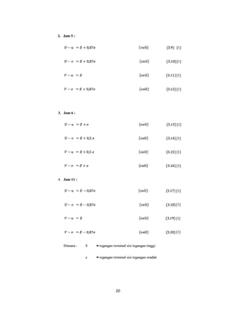 Prosedur pengujian rutin trafo 3 fasa hubungan Y-Y | PDF