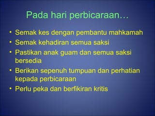 Prosedur perbicaraan | PPT