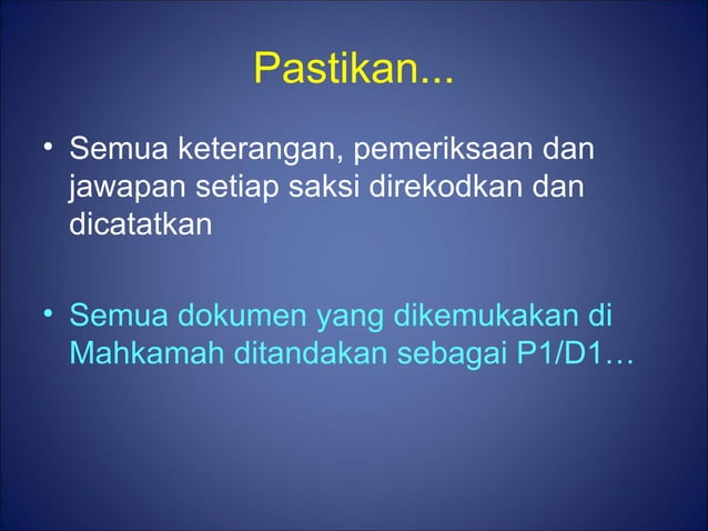 Prosedur perbicaraan | PPT