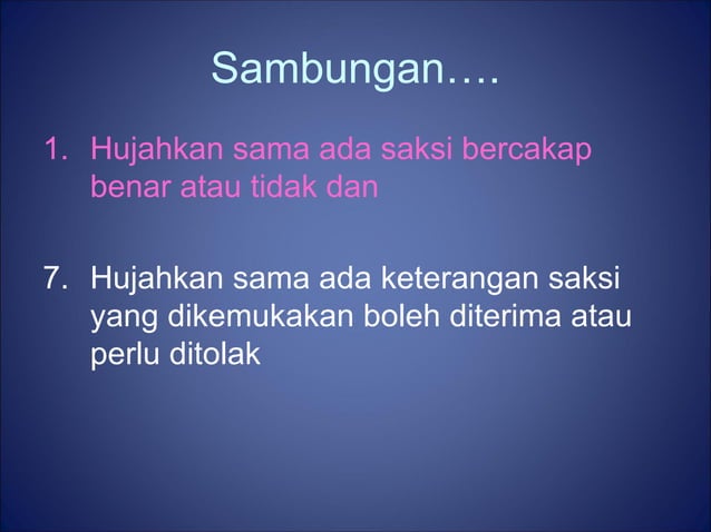 Prosedur perbicaraan | PPT