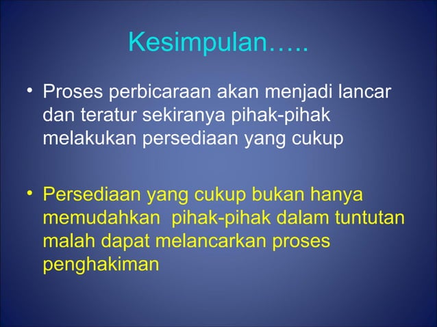 Prosedur perbicaraan | PPT