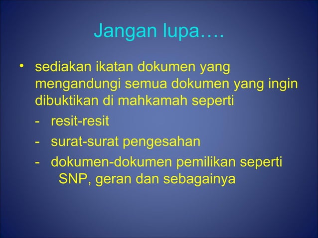 Prosedur perbicaraan | PPT