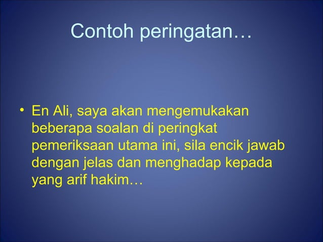 Prosedur perbicaraan | PPT