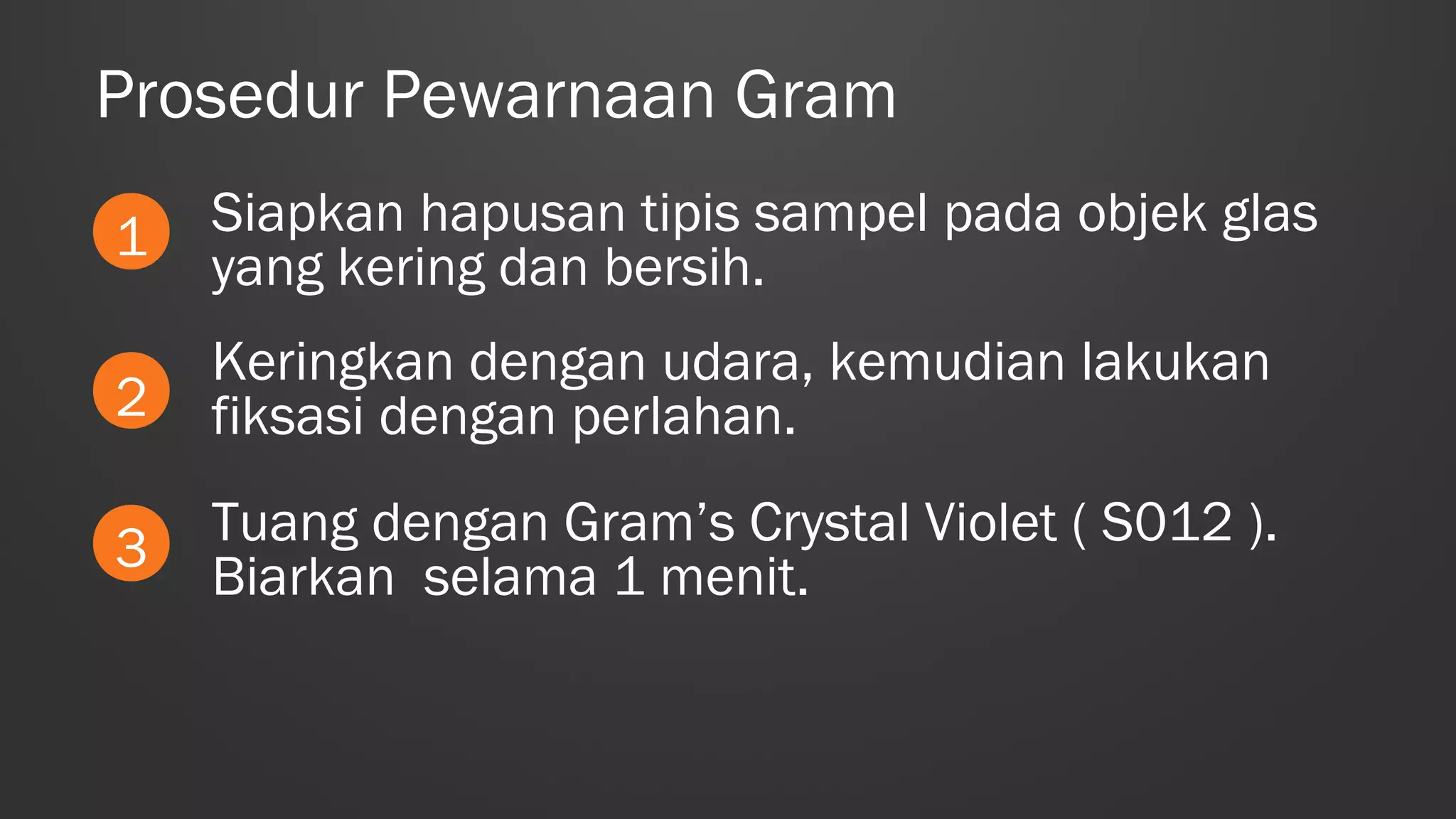 Prosedur Pewarnaan Gram dari Gram Staining Kit HiMedia K001 | PPT