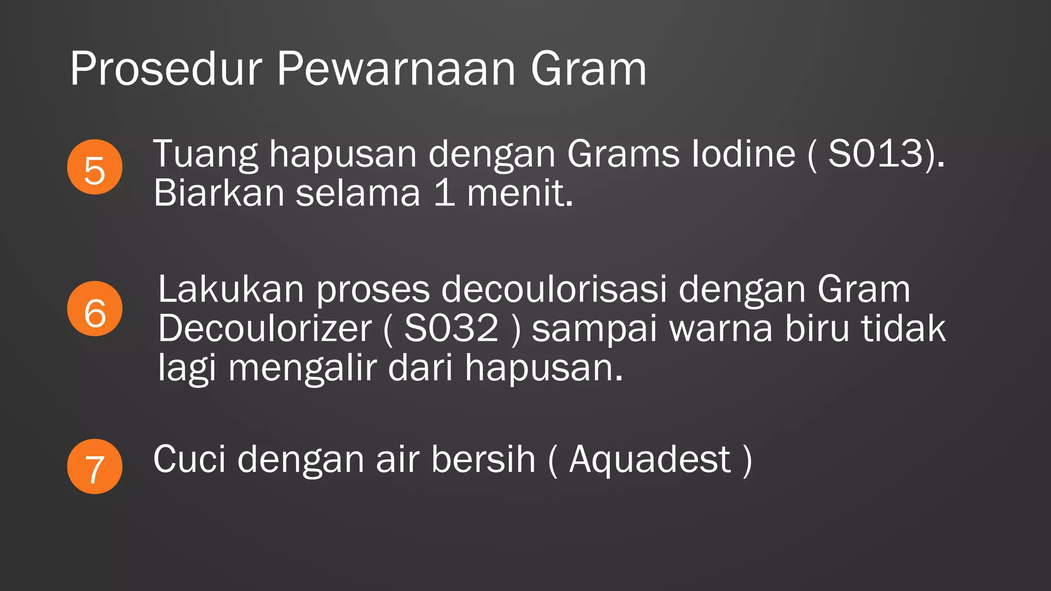 Prosedur Pewarnaan Gram dari Gram Staining Kit HiMedia K001 | PPT