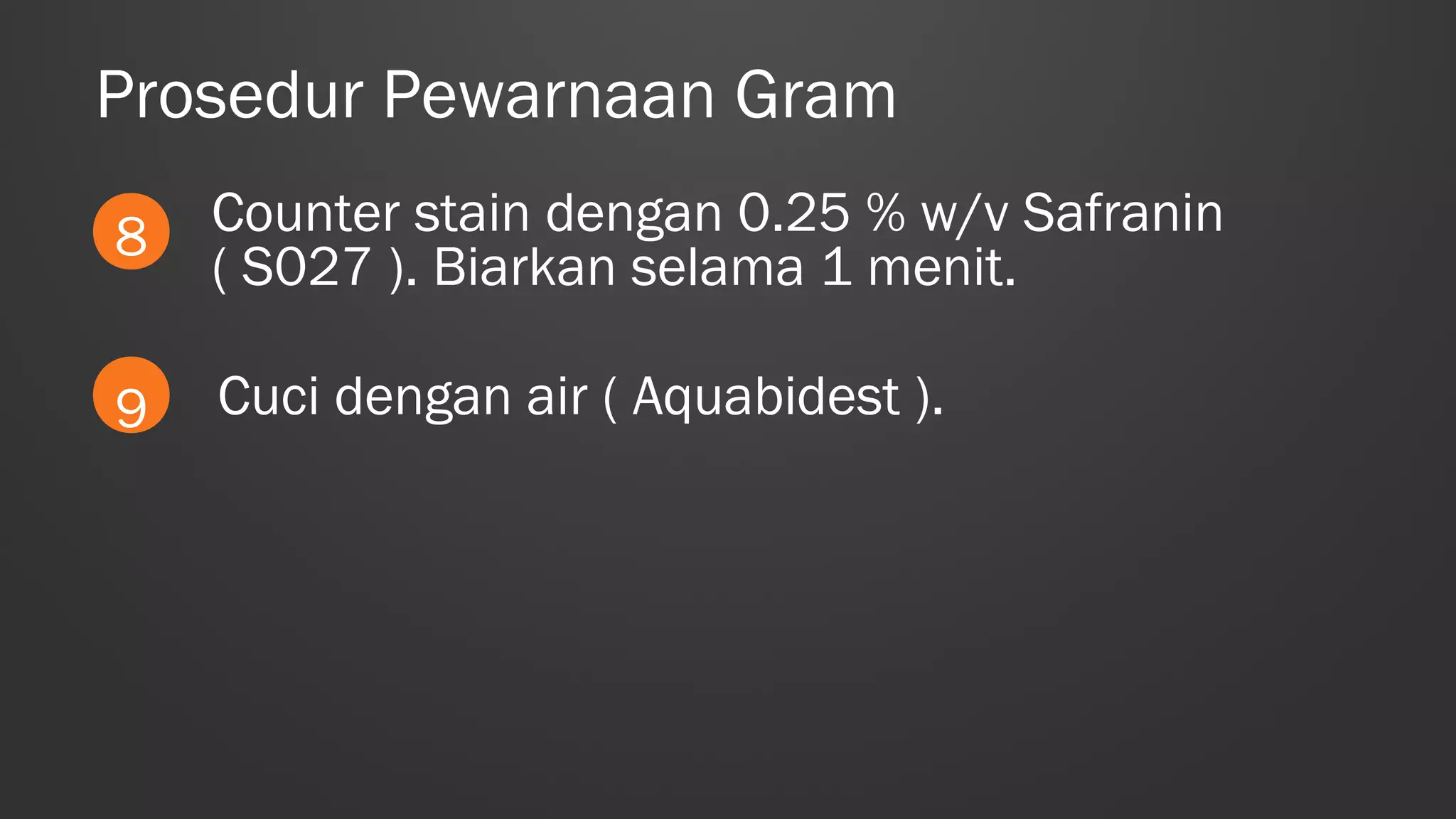 Prosedur Pewarnaan Gram dari Gram Staining Kit HiMedia K001 | PPT
