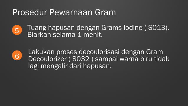 Prosedur Pewarnaan Gram dari Gram Staining Kit HiMedia K001 | PPT