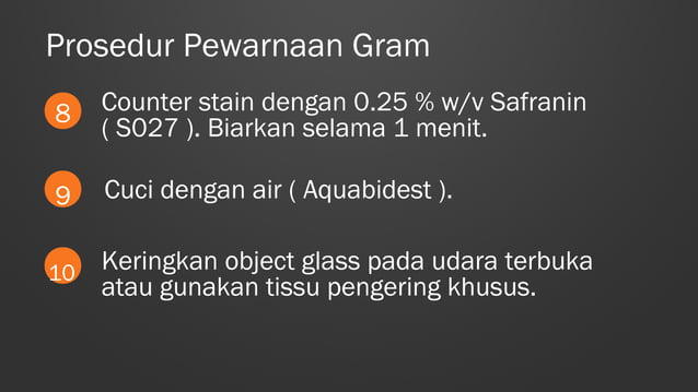 Prosedur Pewarnaan Gram dari Gram Staining Kit HiMedia K001 | PPT