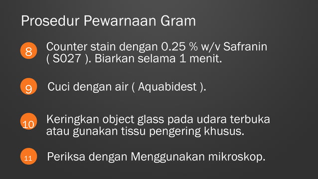 Prosedur Pewarnaan Gram dari Gram Staining Kit HiMedia K001 | PPT