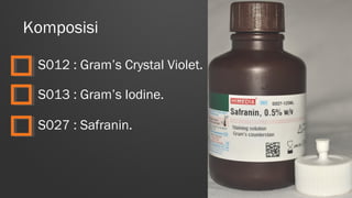 Prosedur Pewarnaan Gram dari Gram Staining Kit HiMedia K001 | PPT