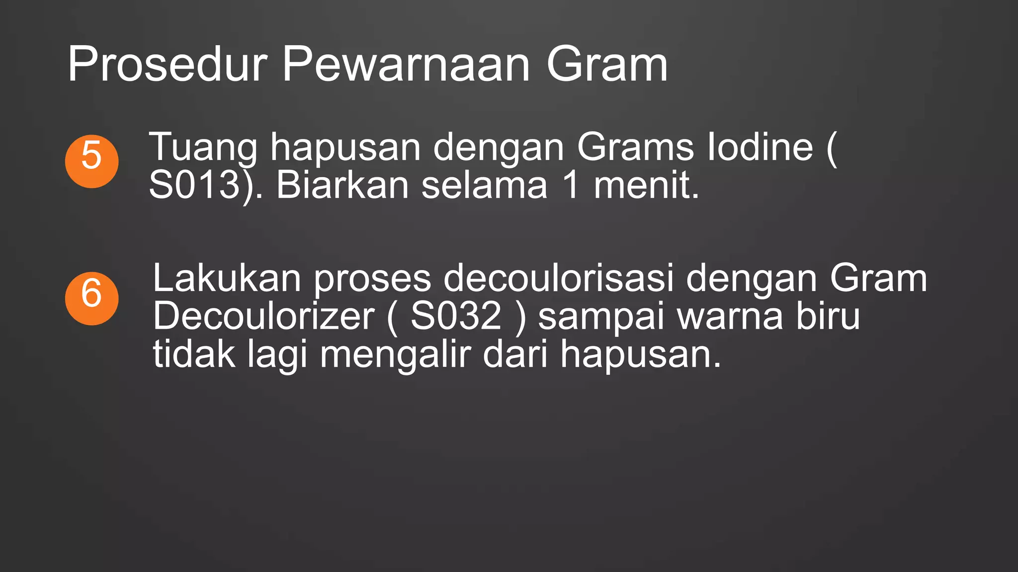 Prosedur pewarnaan gram Himedia | PPTX