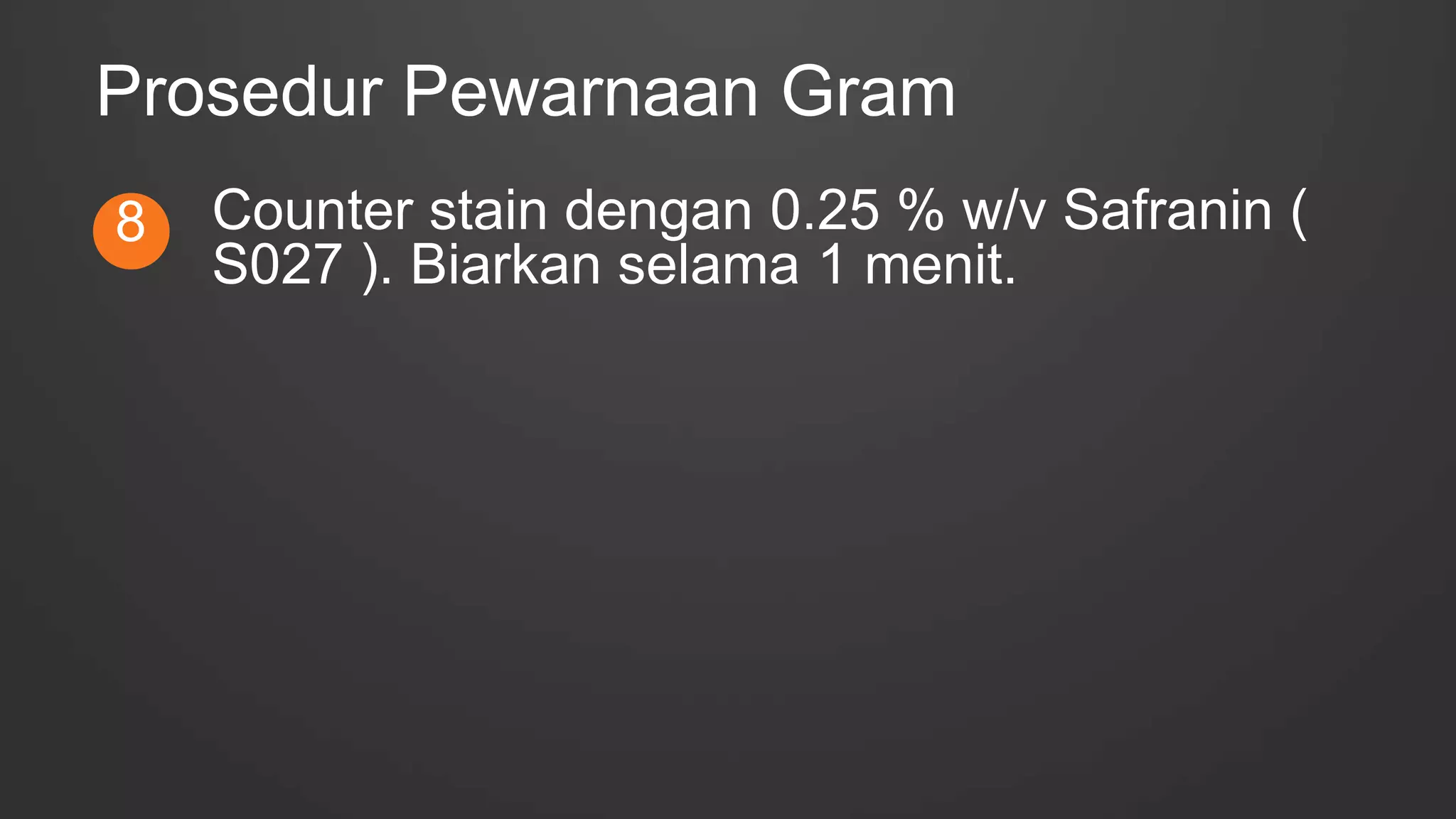 Prosedur pewarnaan gram Himedia | PPTX