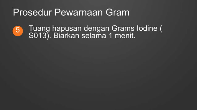 Prosedur pewarnaan gram Himedia | PPTX