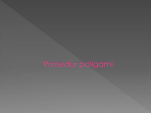 Prosedur poligami | PPT