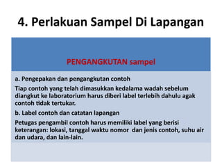 Prosedur_Teknik_Sampling_Air di Lapangan | PPTX