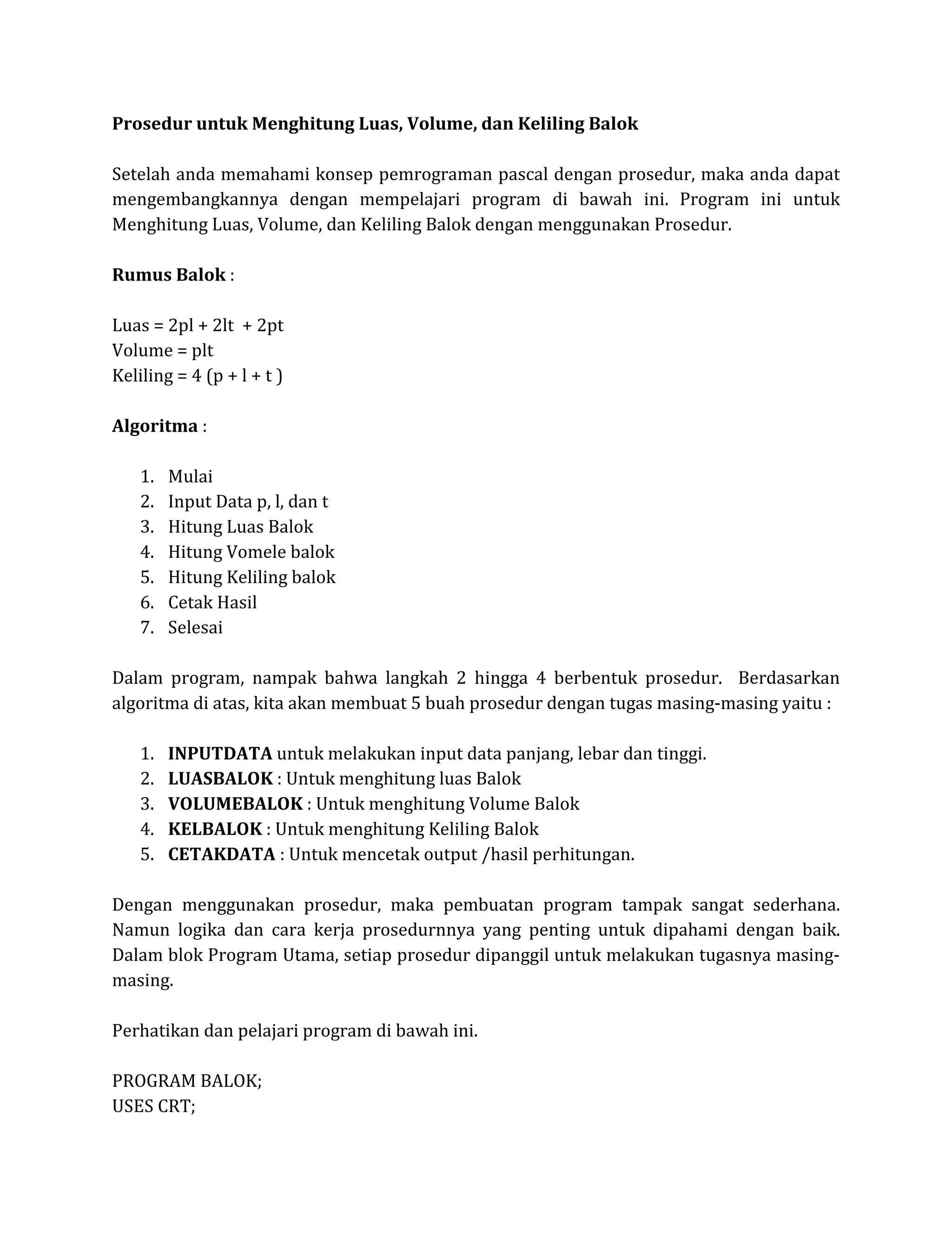 Prosedur untuk menghitung balok | PDF