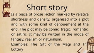 Prose (fiction) PowerPoint presentations | PPT