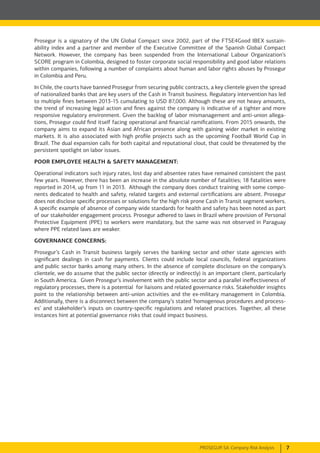 Prosegur - Brief report stakeholder interviews - April 2016 | PDF