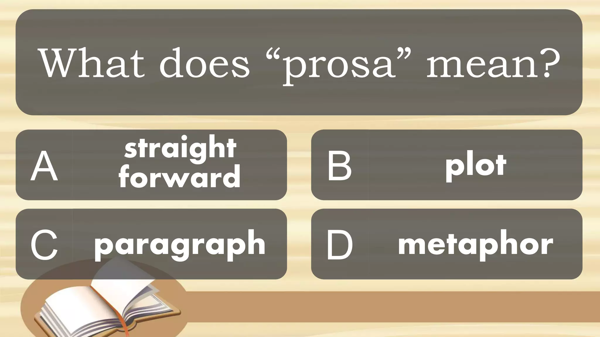 Prose quiz | PPTX