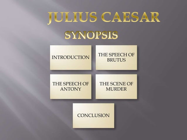 Prose 1 JULIUS CAESAR | PPT